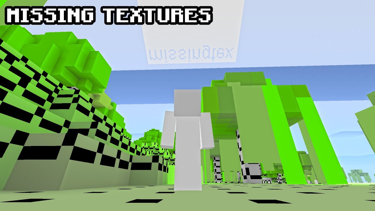 Minecraft Missing Textures Youtube