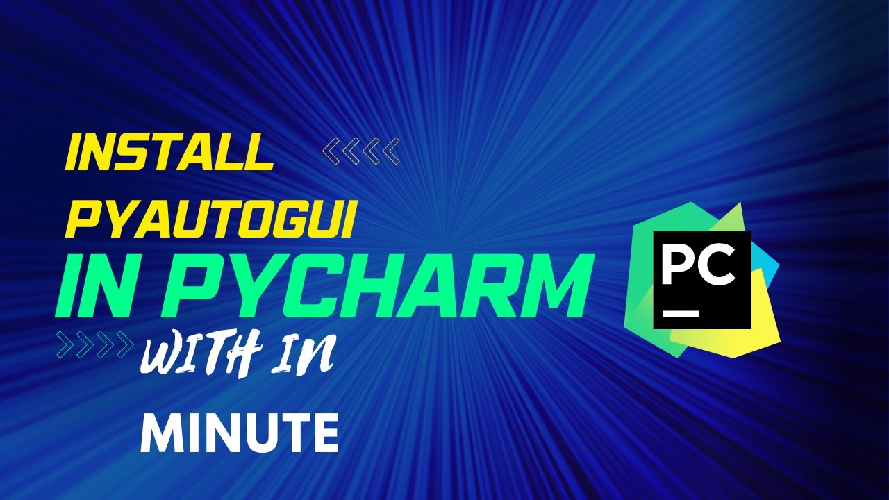 How To Install Pyautogui In Pycharm Youtube
