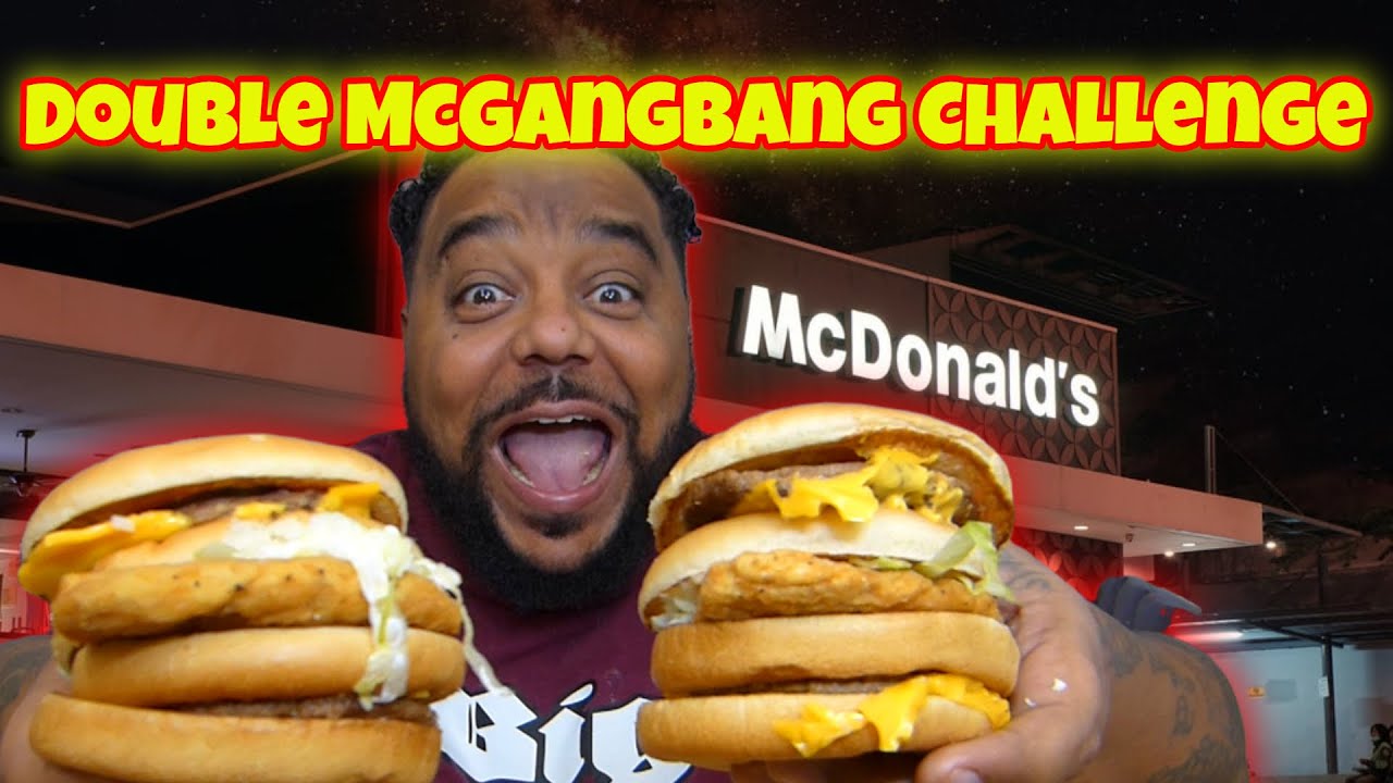 Mcdonald S Double Mcgangbang Challenge Eating Show 먹방 Youtube