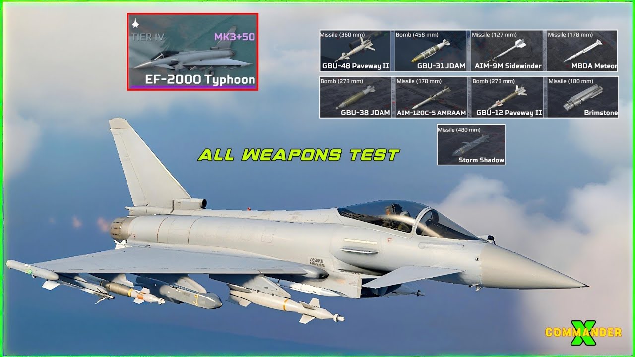 New Ef 2000 Typhoon All Weapons Test Mwt Tank Battles Ef 2000 Youtube
