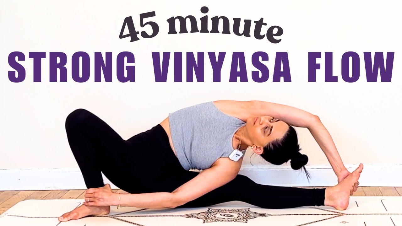 45 Minute Vinyasa Flow Yoga Challenging Yet Fun Full Body Vinyasa