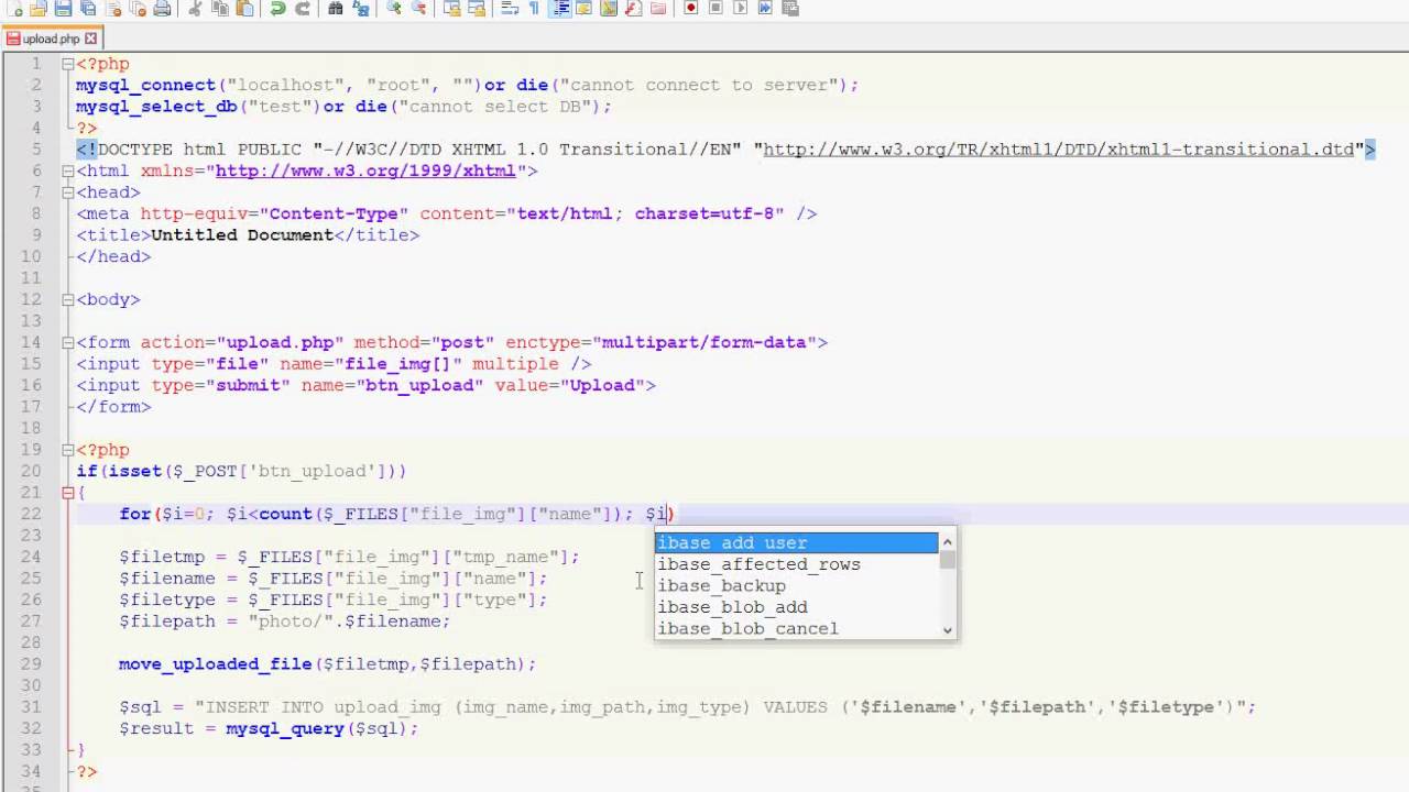 Php 5 How To Upload Multiple Images To Folder And Insert Records To