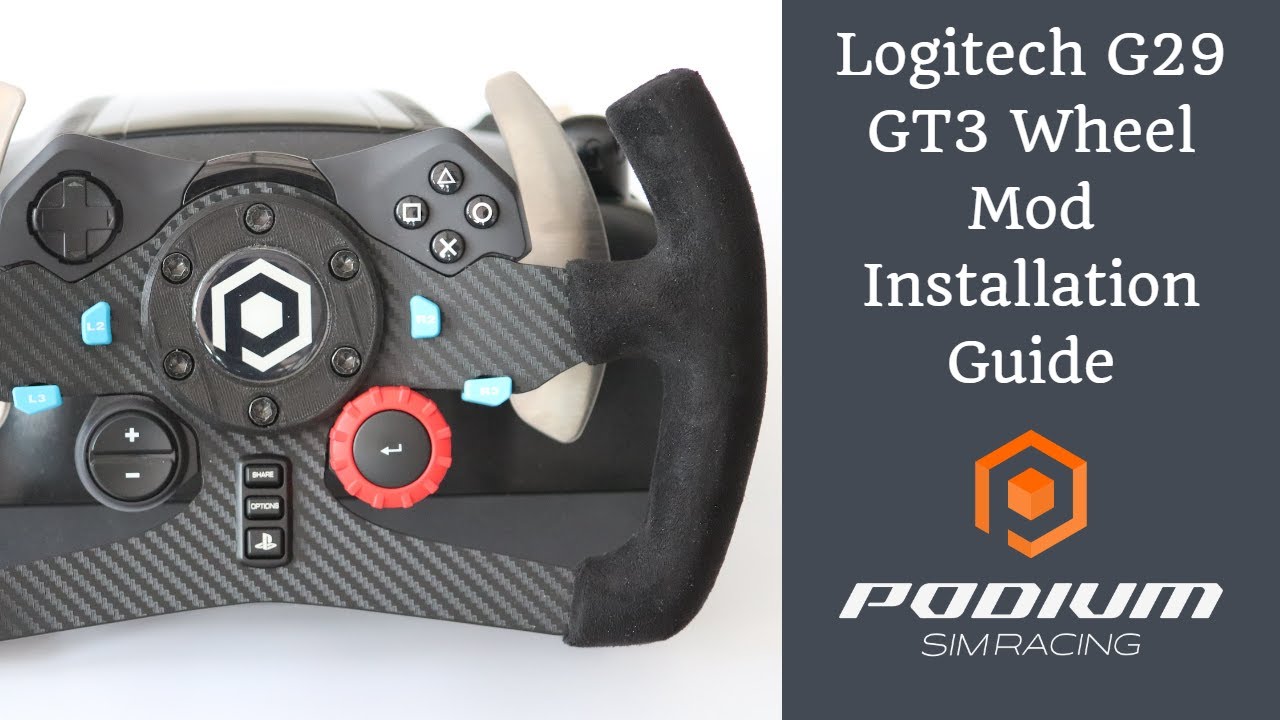 Logitech G29 G923 Gt3 Wheel Mod Installation Guide Youtube