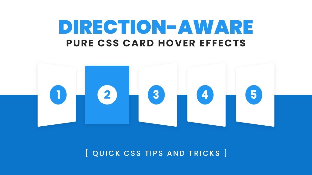 Direction Aware Card Hover Effects Pure Css Effects Youtube