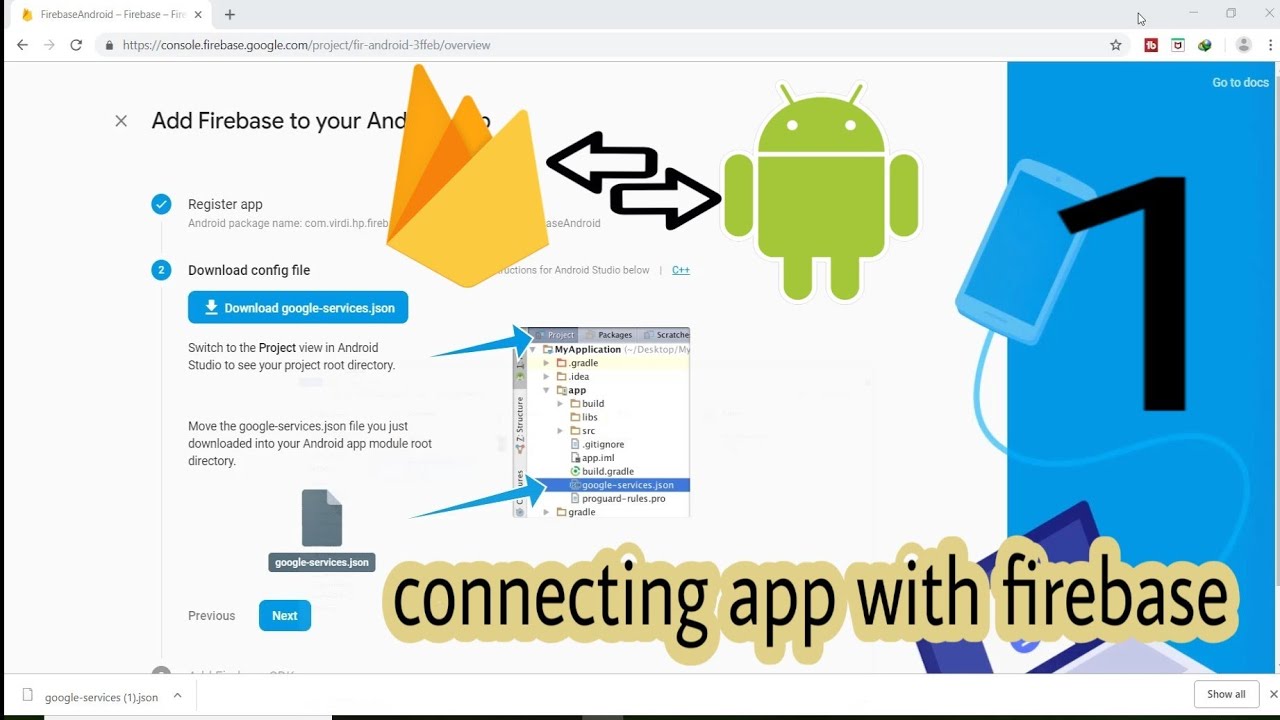 Connecting Firebase With Android Studio Android App With Firebase