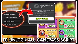 Fe Unlock All Gamepass Script 2024 Roblox Scripts Infinite Money Free Gamepass Zhenx Mp3 Music ...