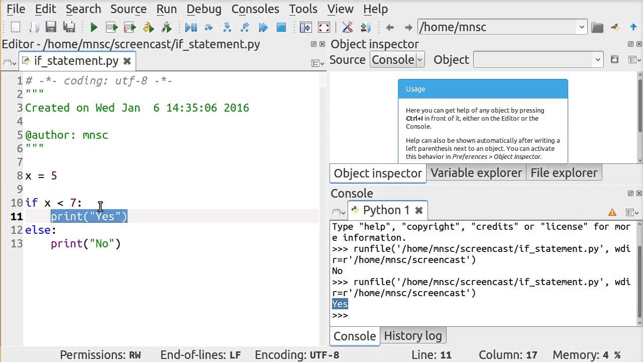 If Statements Python Youtube