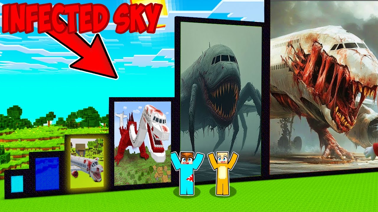 Straszne Portale Infected Sky W Minecraft Youtube