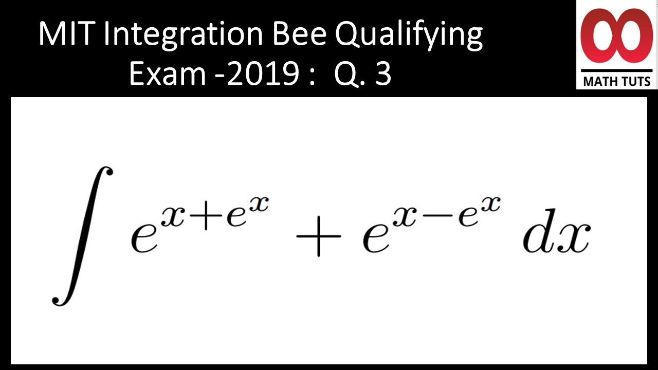 Mit Integration Bee Qualifying Exam 2019 Question 3 Youtube