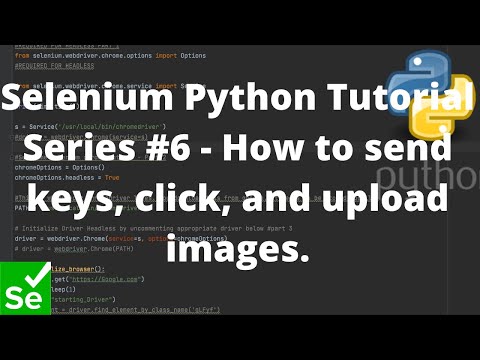 Selenium Python Tutorial Series 6 How To Send Keys Click And
