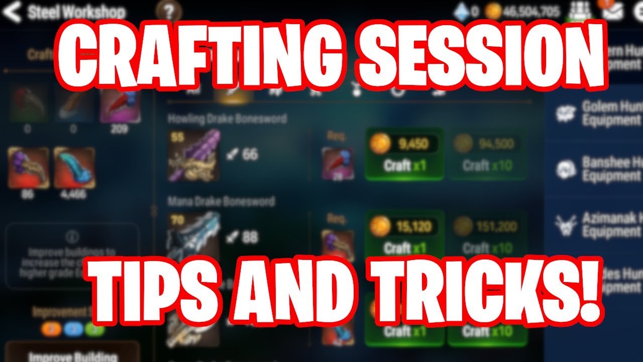 Crafting Session Tips And Tricks For Crafting Epic Seven Guide