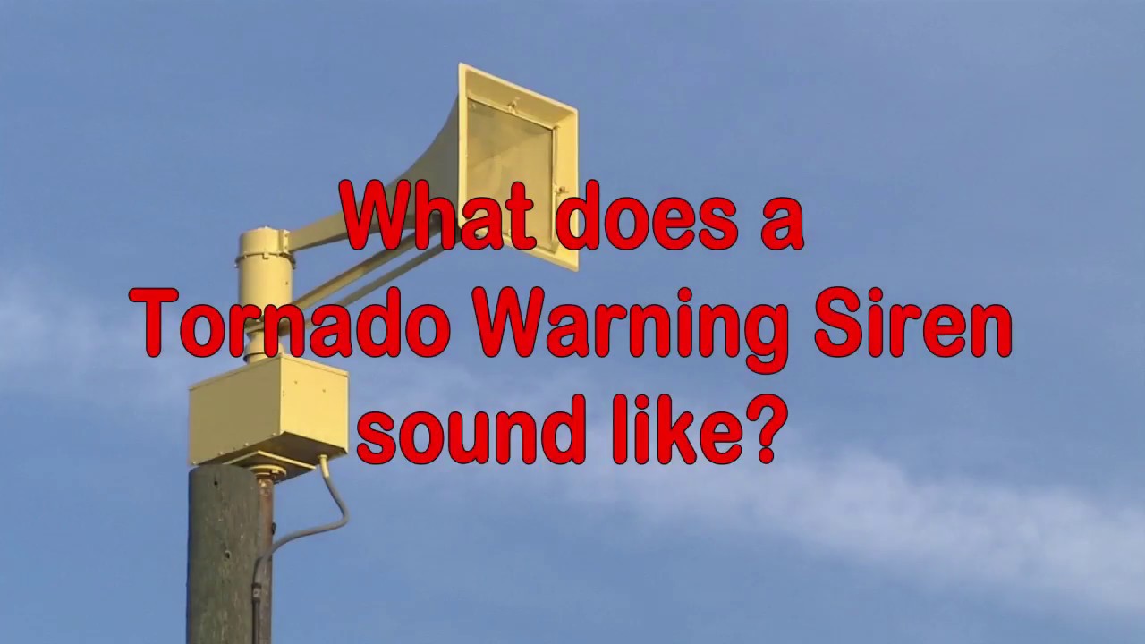What Does A Tornado Warning Siren Sound Like Youtube