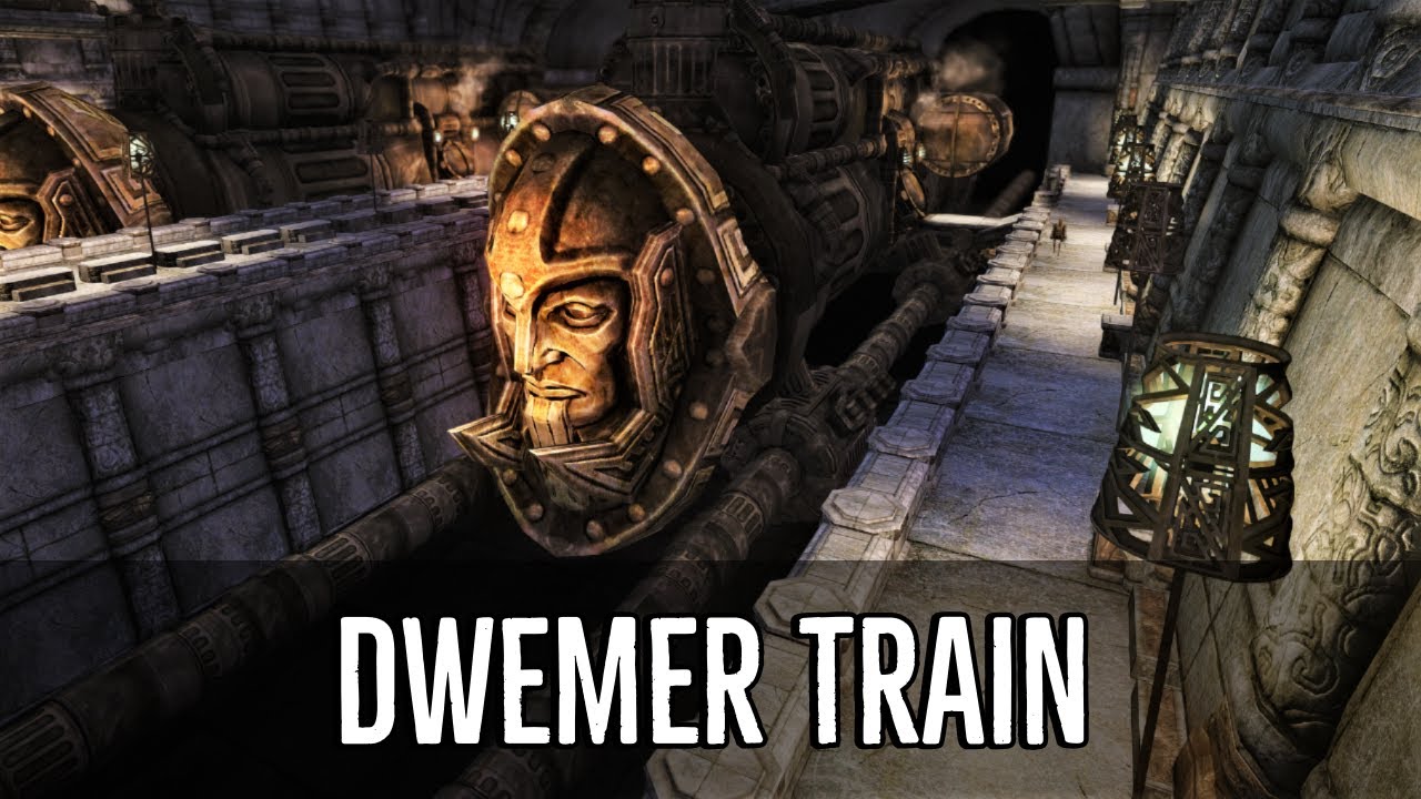 Skyrim Mod Dwemer Train Stations Sse Youtube