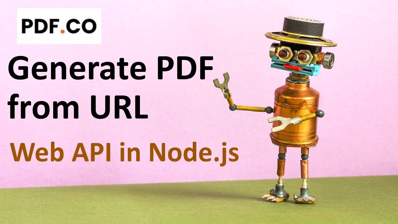 Convert Web Page Url To Pdf With Pdf Co Api In Javascript Node Js