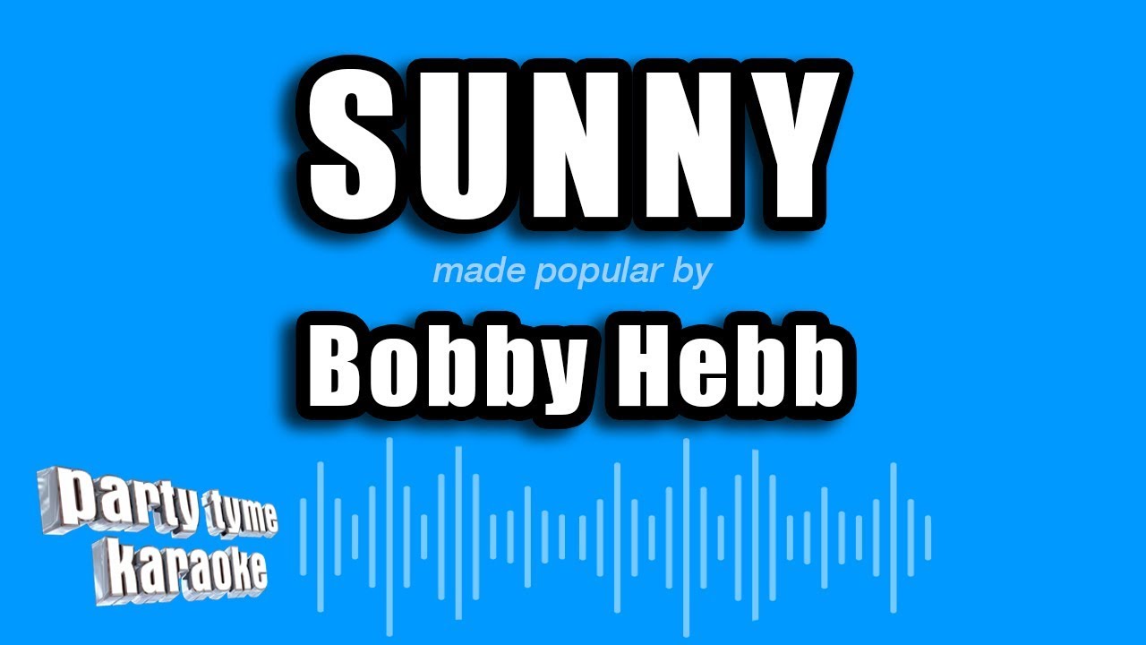 Bobby Hebb Sunny Karaoke Version Youtube Music