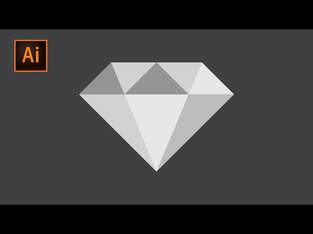 Create Flat Diamond Icon Illustrator Tutorial