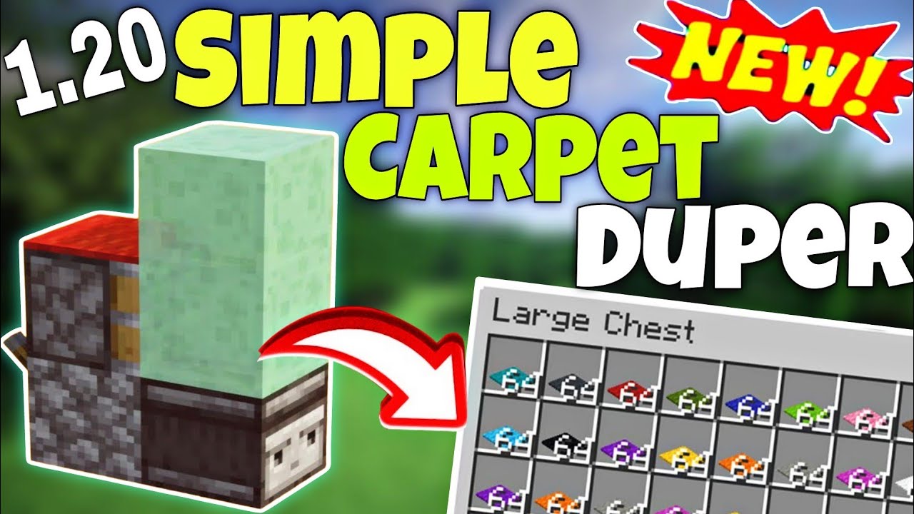 How To Build A Carpet Duper In Minecraft At Chelsea Sommerlad Blog