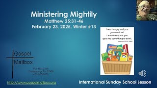 Sunday School Lesson February 23 2025 Kingdom Life Matthew 25 31 46