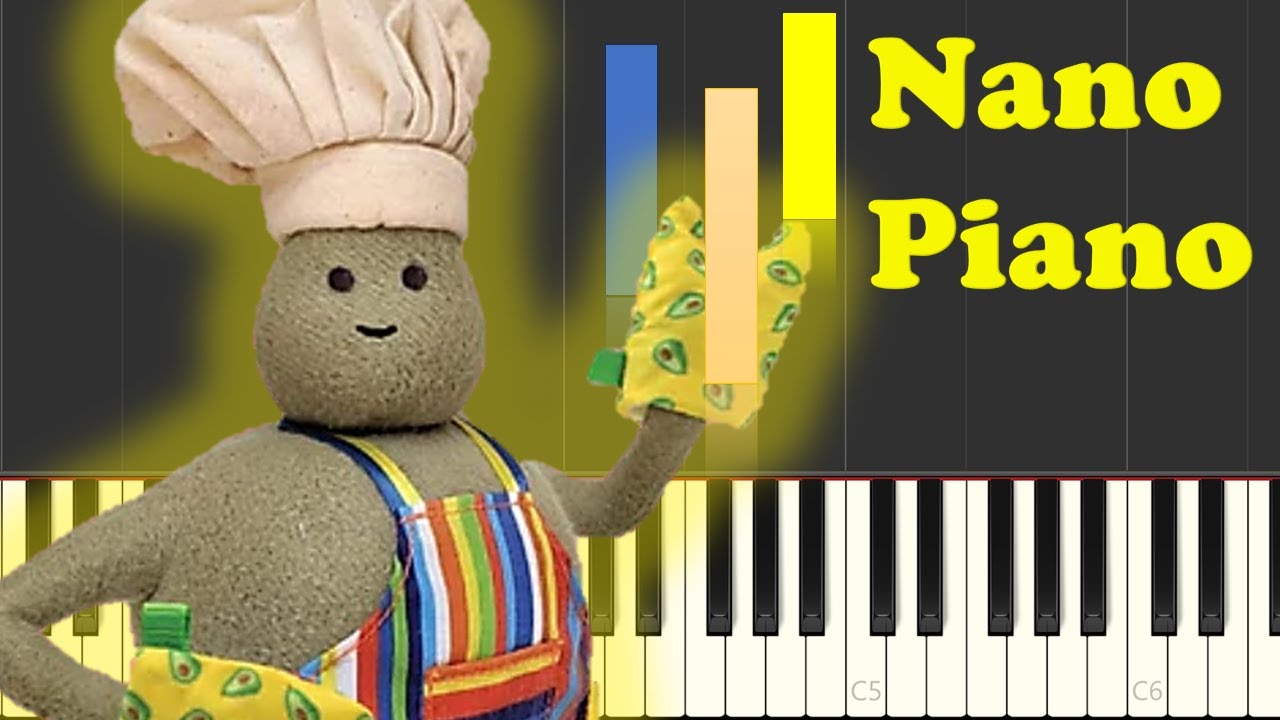 The Tiny Chef Show Theme Song Piano Tutorial Easy Youtube