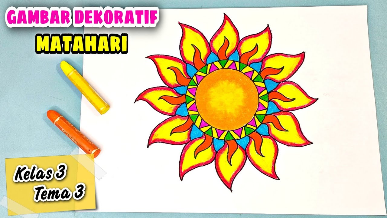 Sbdp Kelas 3 Sd Seni Dekoratif Motif Batik Menggambar Batik Kawung