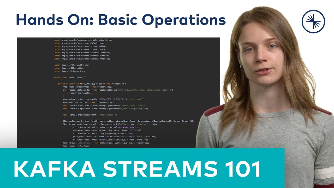 Kafka Streams 101 Basic Operations Hands On 2023 Youtube