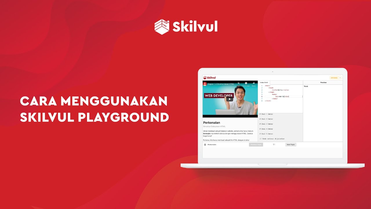 Cara Menggunakan Skilvul Playground Tutorial Youtube