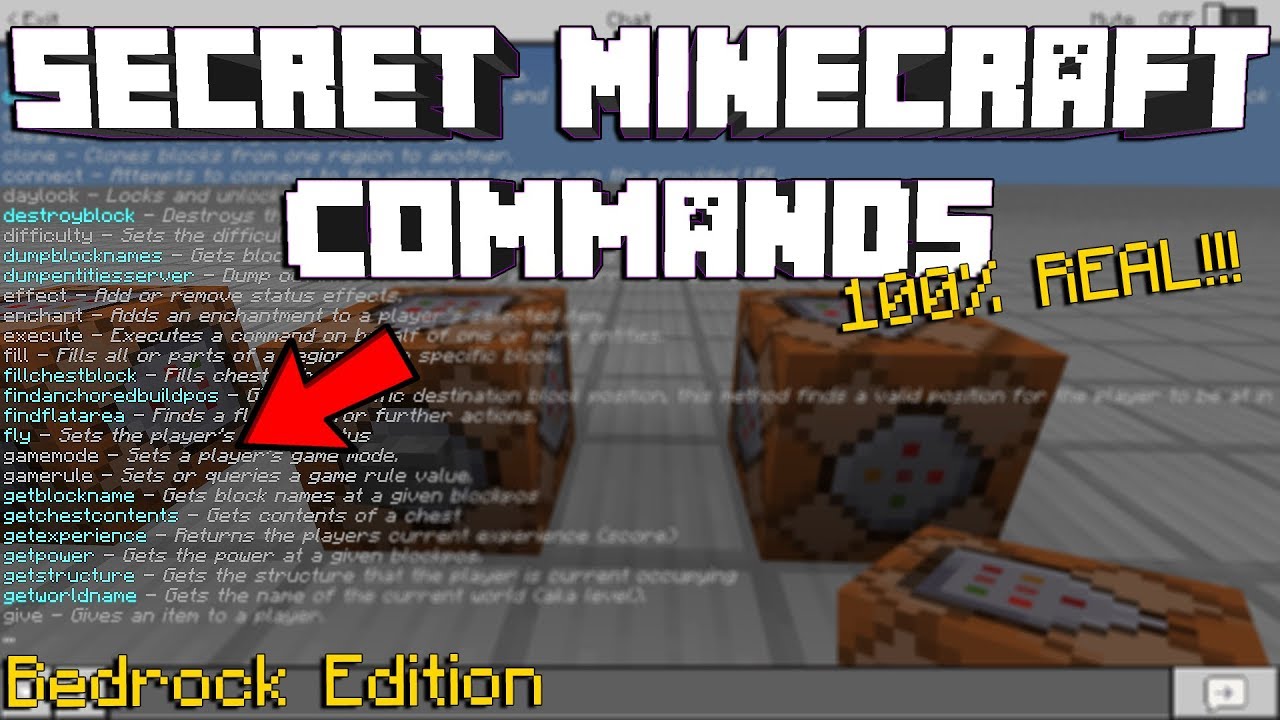 New Secret Hidden Minecraft Commands On The Bedrock Edition 100 Real