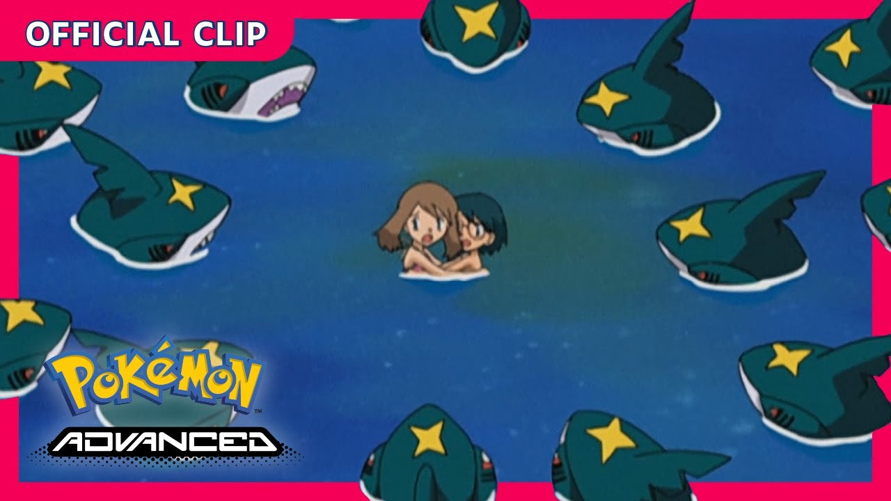 Swimming With Sharpedo Pokémon Advanced Official Clip Youtube
