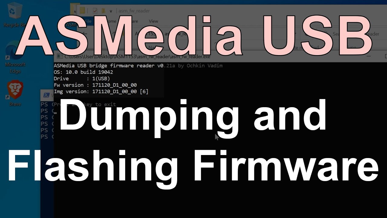 Asmedia Dumping And Flashing Usb Ssd Hdd Drive Adapters Mptool Youtube