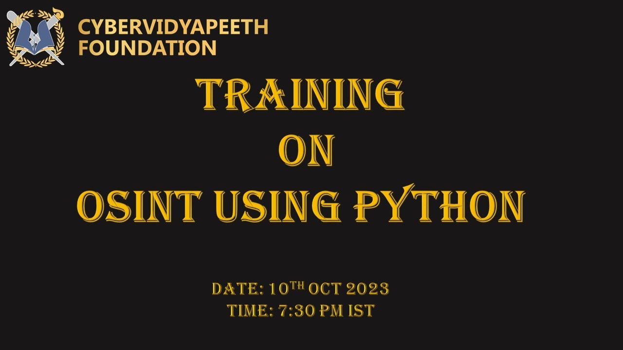 Osint Using Python Day 11 Youtube