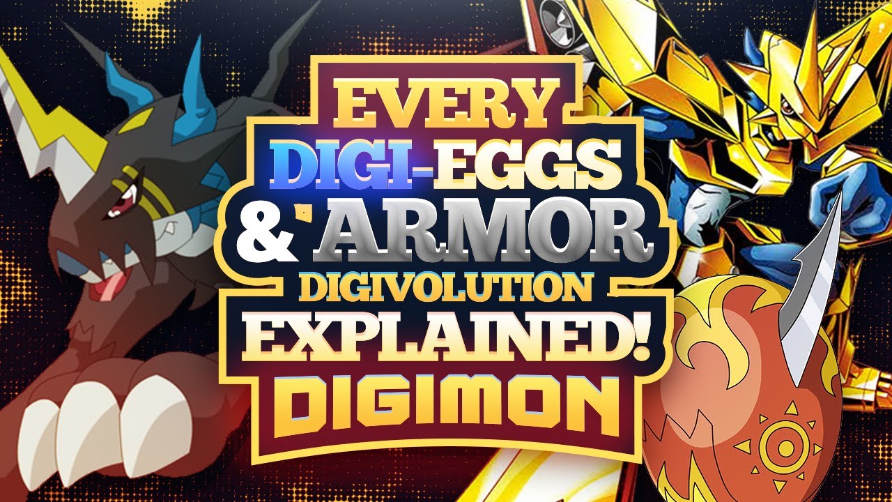 Digimon Every Digi Eggs Armor Digivolution Explained Youtube