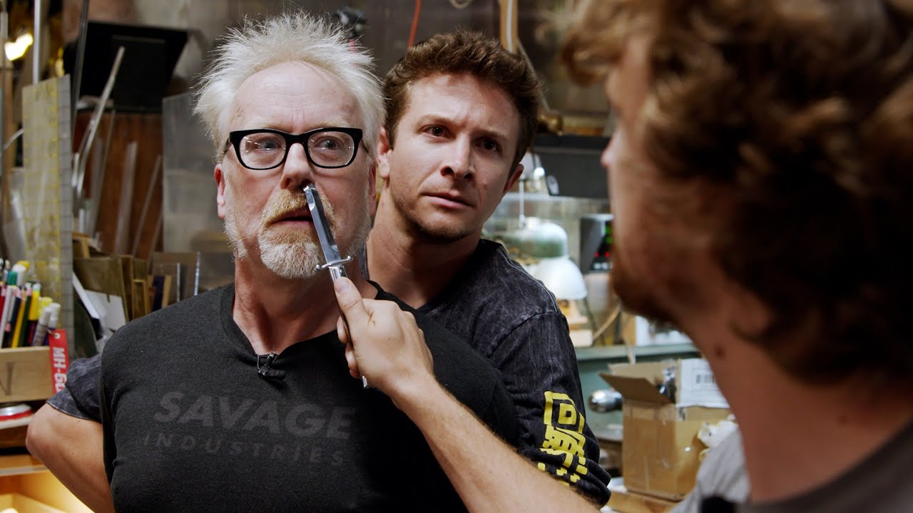 Adam Savage S One Day Builds Chinatown Stunt Knife Corridor Crew Fx
