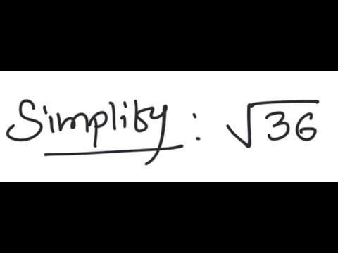 Radicals Simplify в љ 36 Youtube