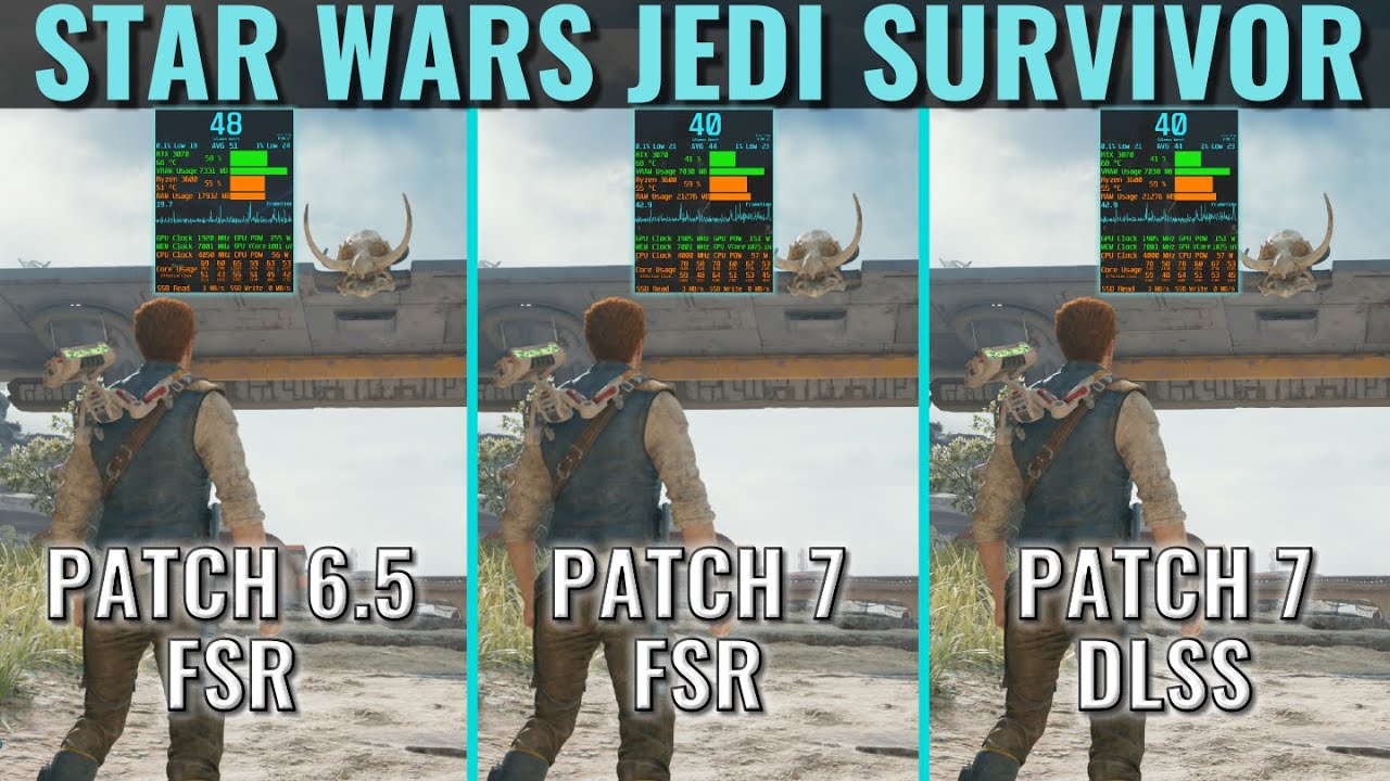 Star Wars Jedi Survivor Patch 7 Rtx 3070 Ryzen 5 3600 Benchmark