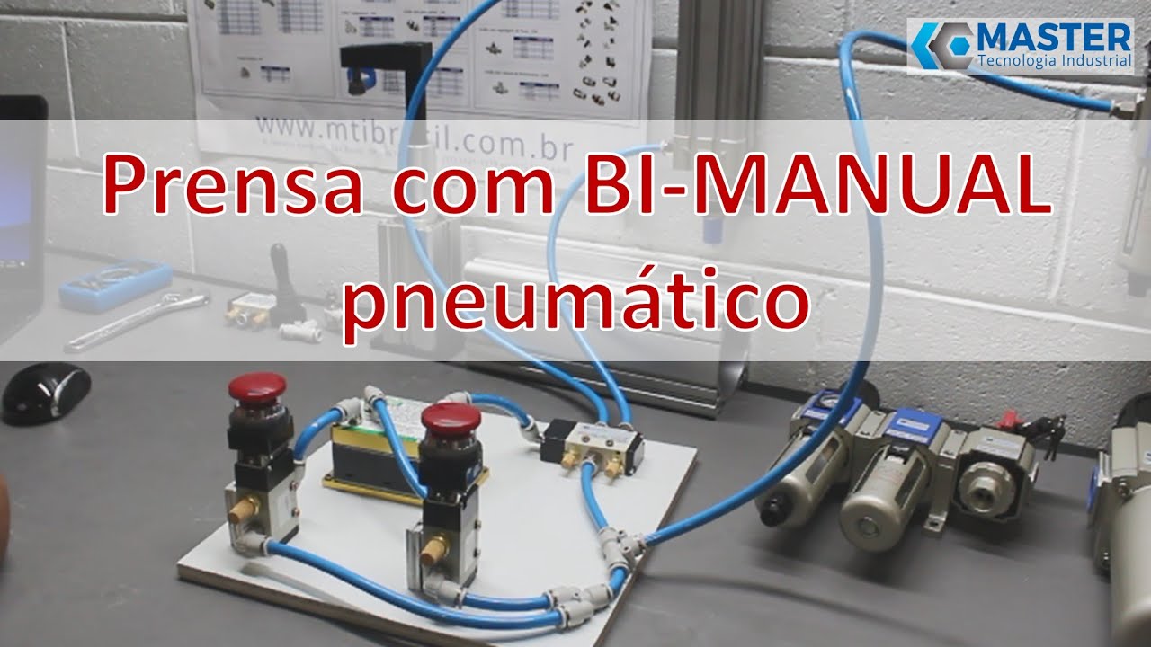 Prensa Pneumática Com Controle Bimanual Youtube