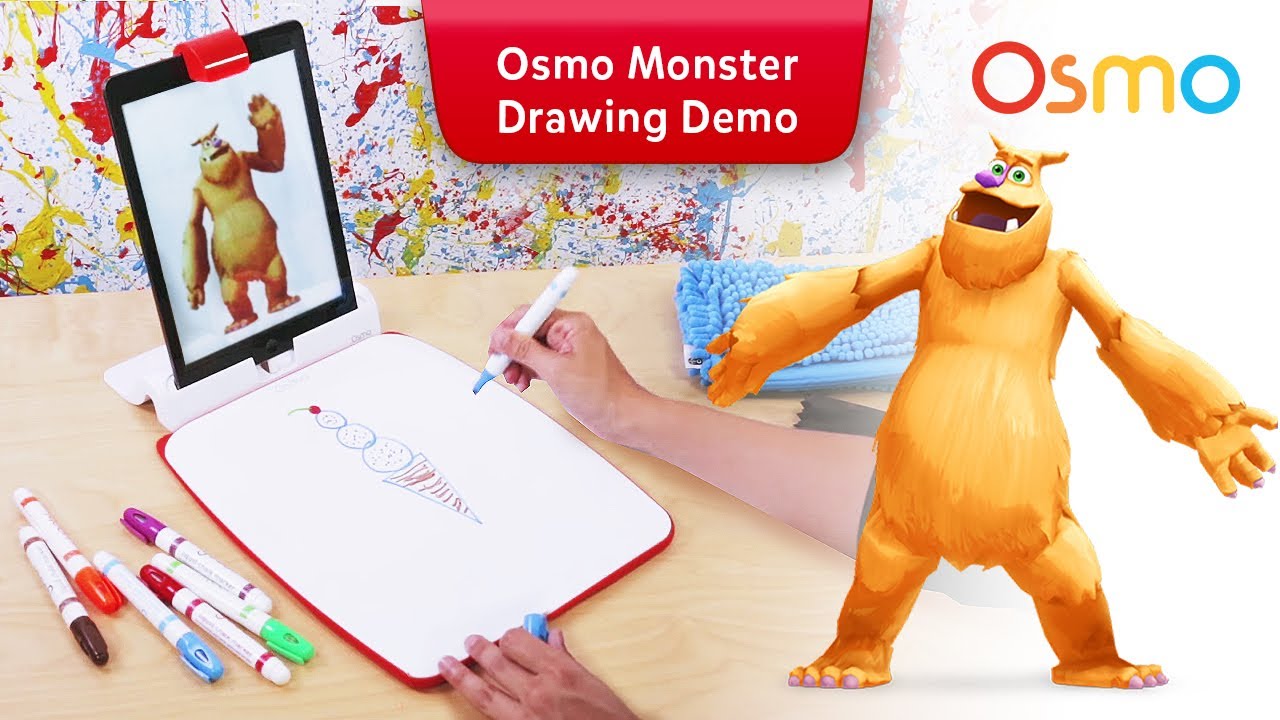 Teach Kids To Draw With Osmo Monster Game Demo Play Osmo Youtube
