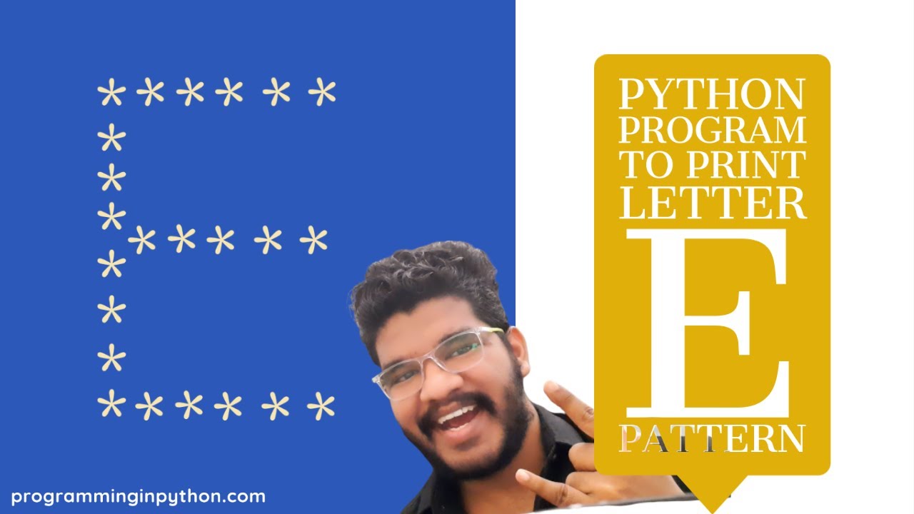 Python Program To Print Pattern Of Letter E Pattern Programming