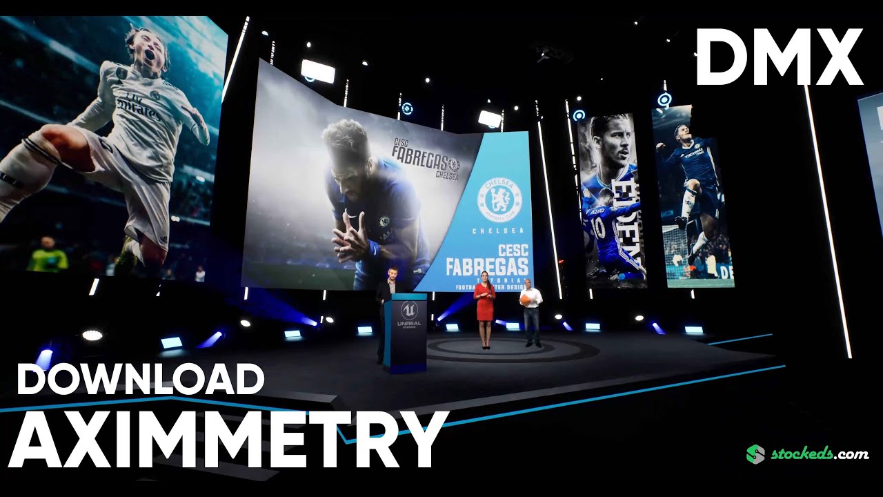 Corporate Stage Ed1 Unreal Engine Dmx Virtual Event Stage Set