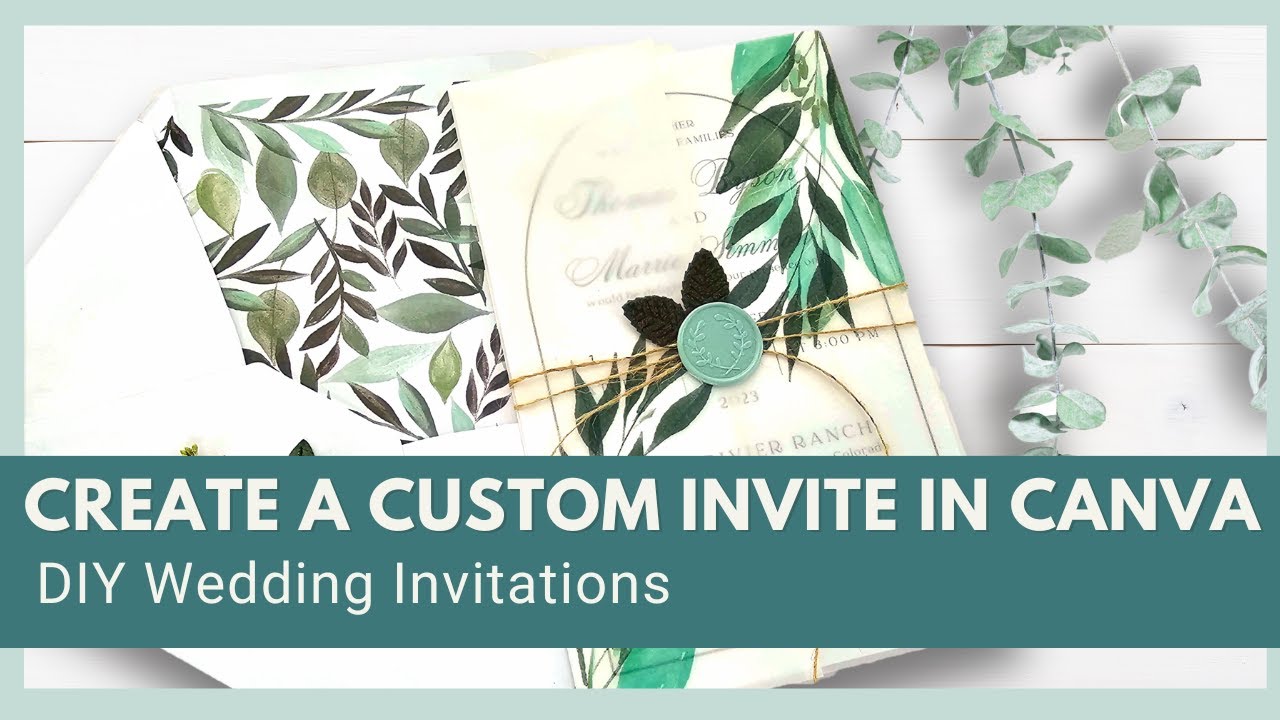 Create Wedding Invitations With Canva And A Kit Diy Wedding Crafts