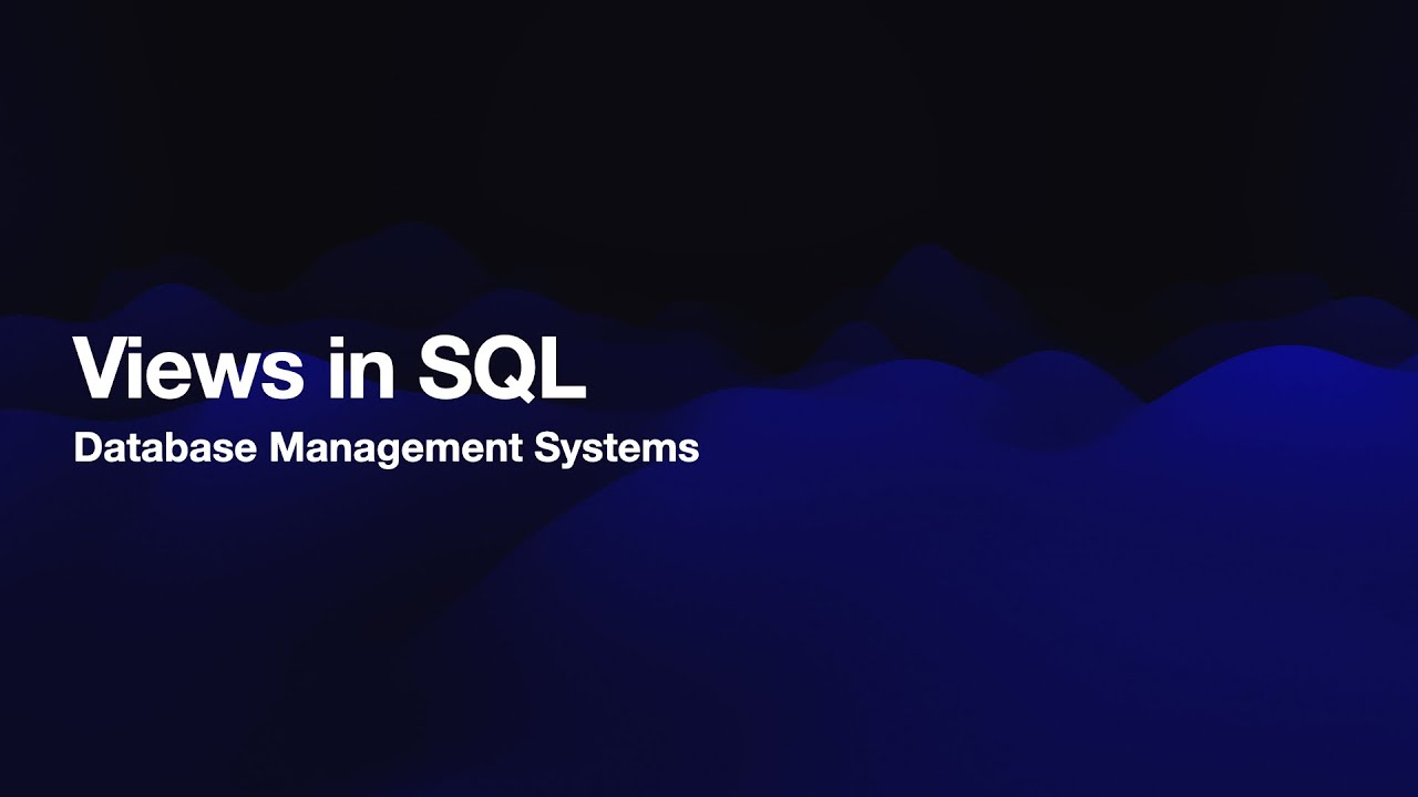 Views In Sql Youtube