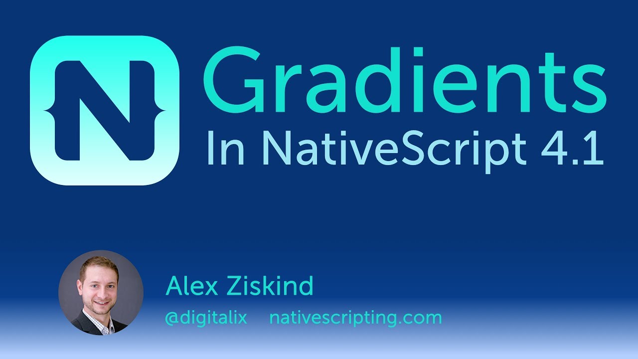 Nativescript 4 1 Gradients Youtube