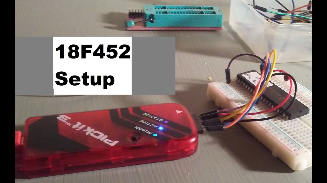 Setup And Configure Your Pic18f452 I P In Mplabx Ide Pic Kit 3 Youtube