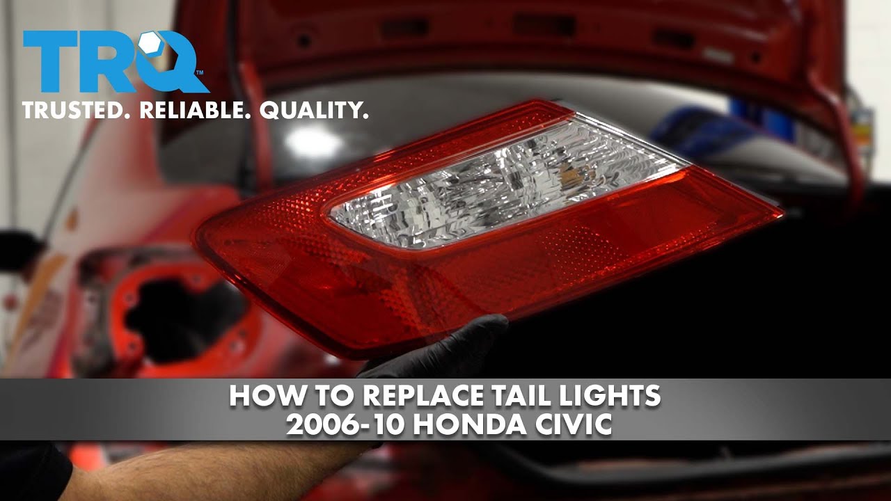 How To Replace Tail Lights 2006 10 Honda Civic 1a Auto
