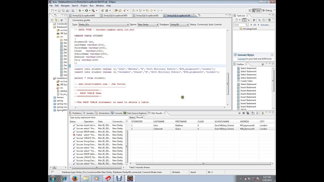 Sql Drop Table Youtube