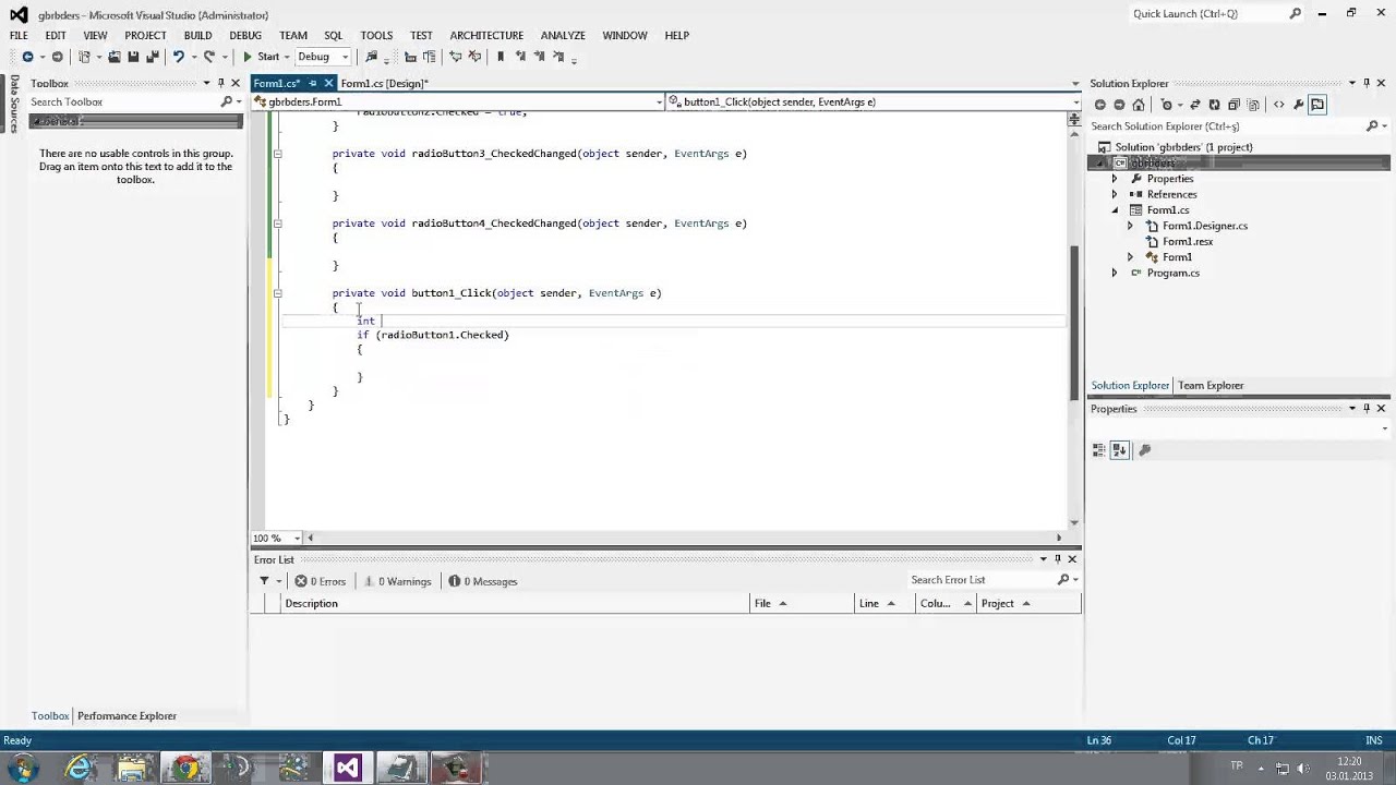 C Radiobutton Ve Groupbox Youtube