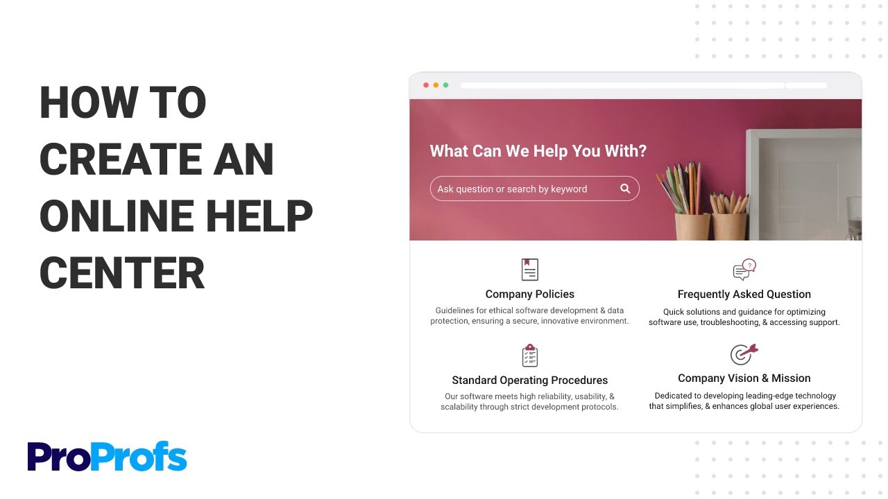 How To Create An Online Help Center Youtube