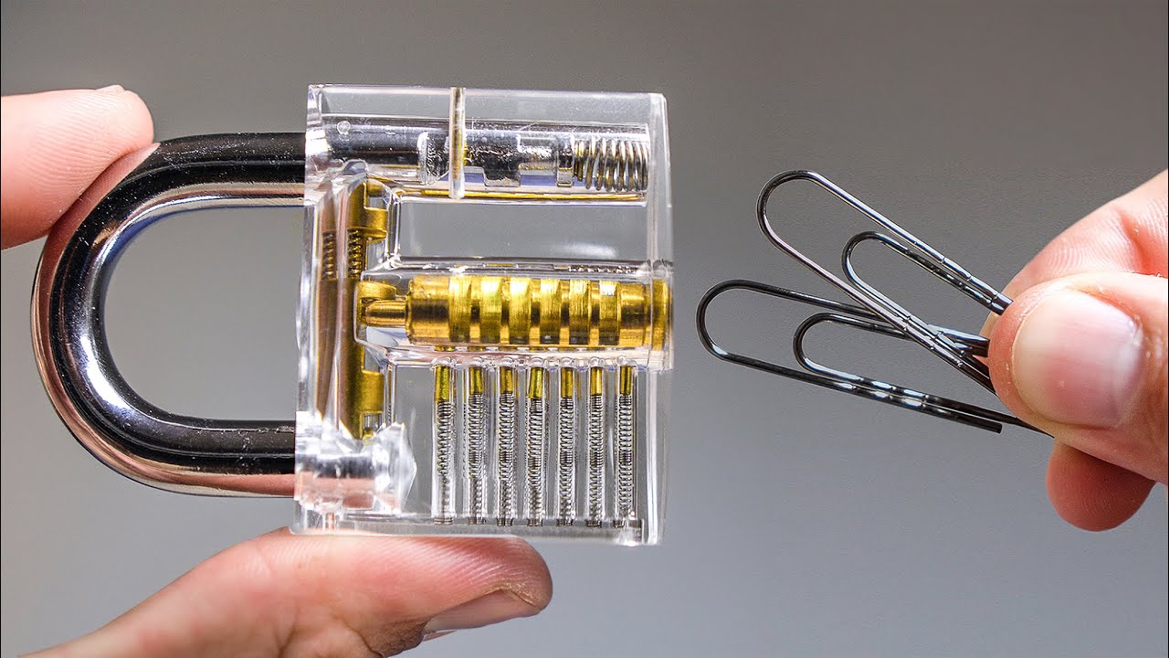 I Learned To Pick A Lock With Paperclips Youtube