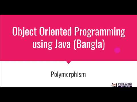 Polymorphism In Java Programming Java Programming Bangla Tutorial