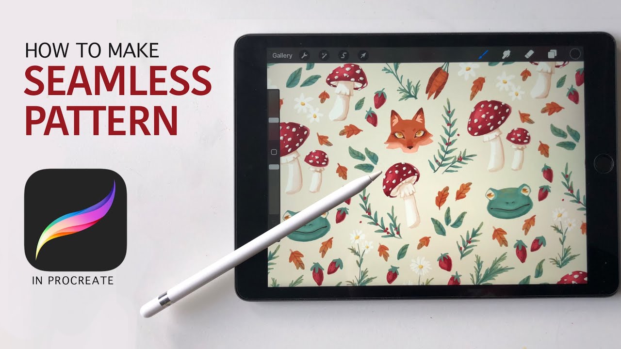 How To Make Seamless Pattern In Procreate тшж Youtube