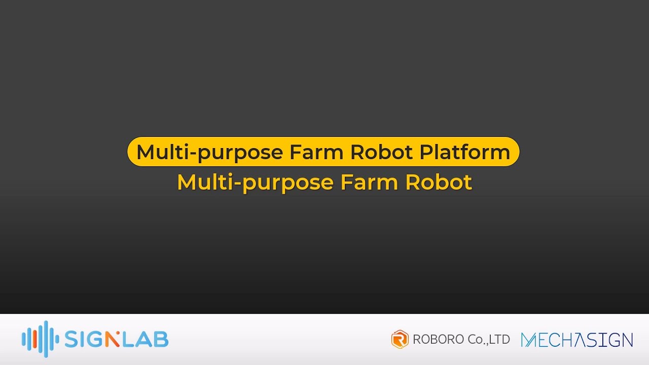 Multi Purpose Farm Robot Platform Youtube
